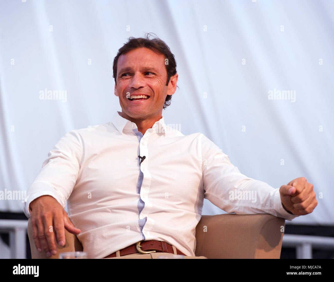 Mark Ramprakash the cricketer at Oxford Arts Festival Stock Photo - Alamy