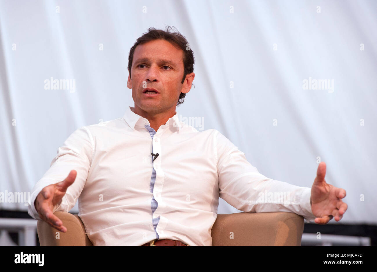 Mark Ramprakash the cricketer at Oxford Arts Festival Stock Photo - Alamy