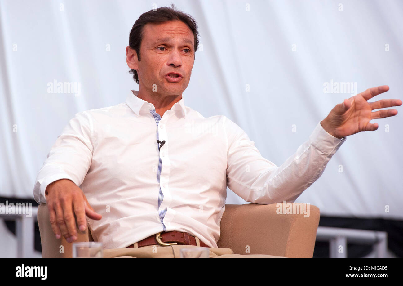 Mark Ramprakash the cricketer at Oxford Arts Festival Stock Photo - Alamy