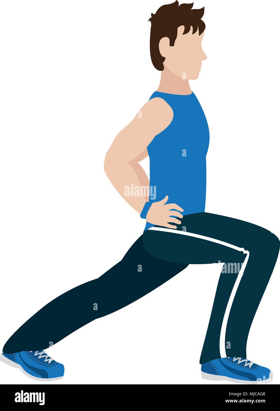 Strong, muscular leg Stock Vector Images - Alamy