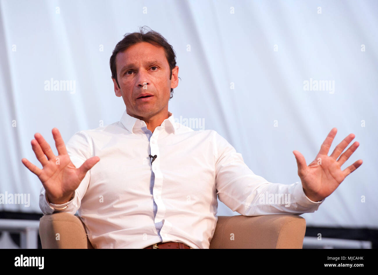 Mark Ramprakash the cricketer at Oxford Arts Festival Stock Photo - Alamy