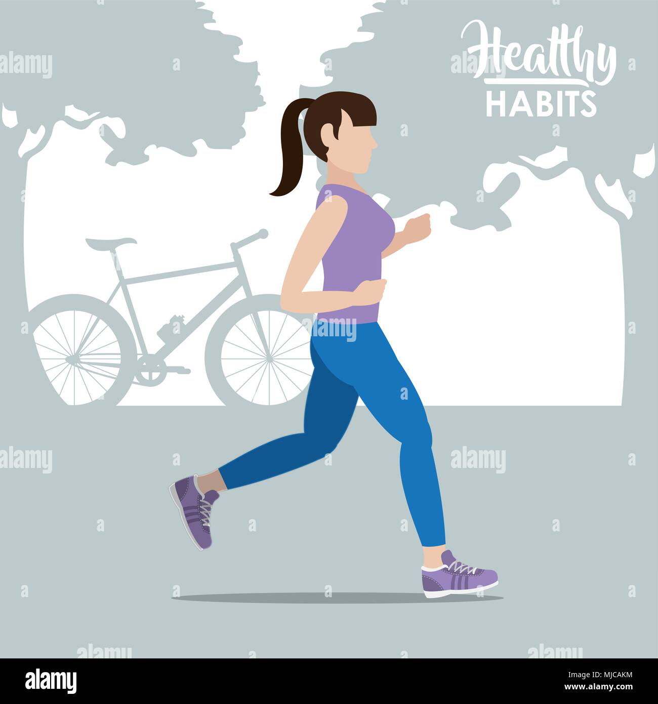 Running cartoon hi-res stock photography and images - Alamy