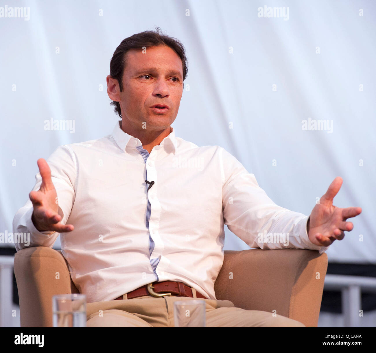 Mark Ramprakash the cricketer at Oxford Arts Festival Stock Photo - Alamy