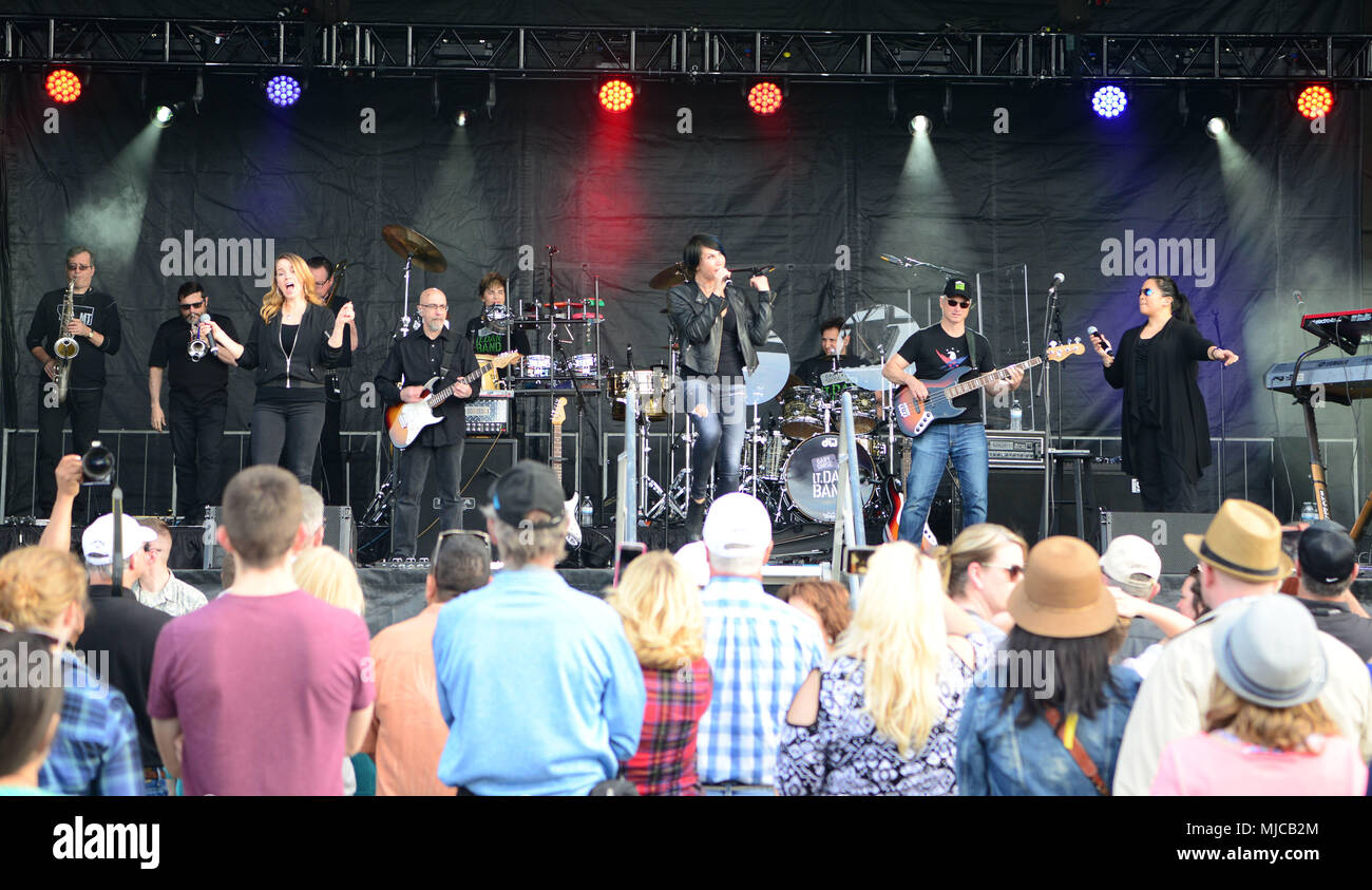 Lt. Dan Band performs for Team Beale April 27, 2018 at Beale Air Force ...