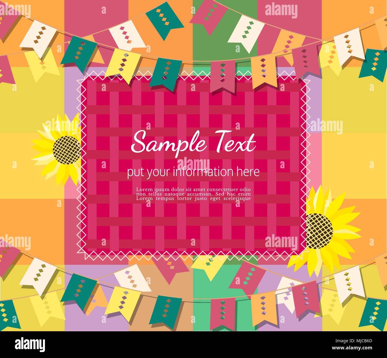 Summer decorative frame Stock Vector Image & Art - Alamy