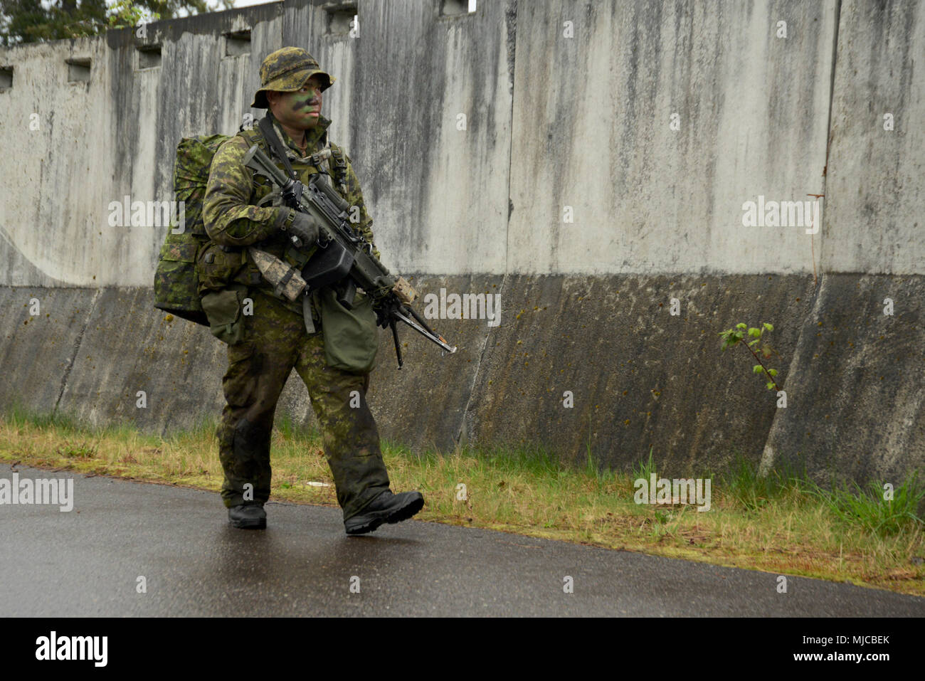 Canadian Army Reserve Private Chakkathon Duangkaew, assigned to the ...