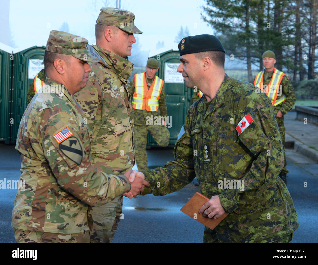 Canadian Army Col. David Awalt 39th Canadian Brigade Group Commander ...