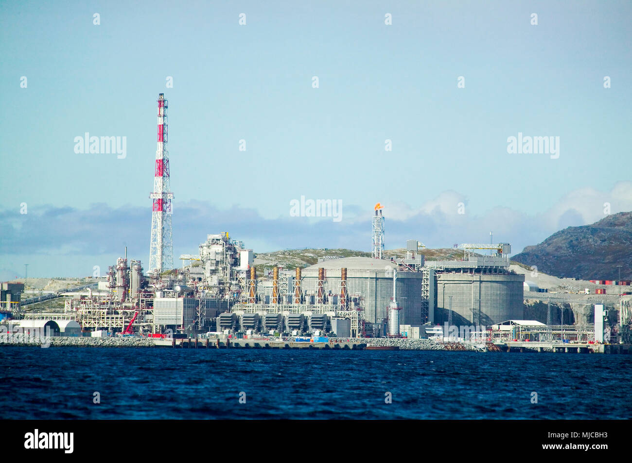 Gas refinery in northern Norway near Hammerfest Stock Photo - Alamy