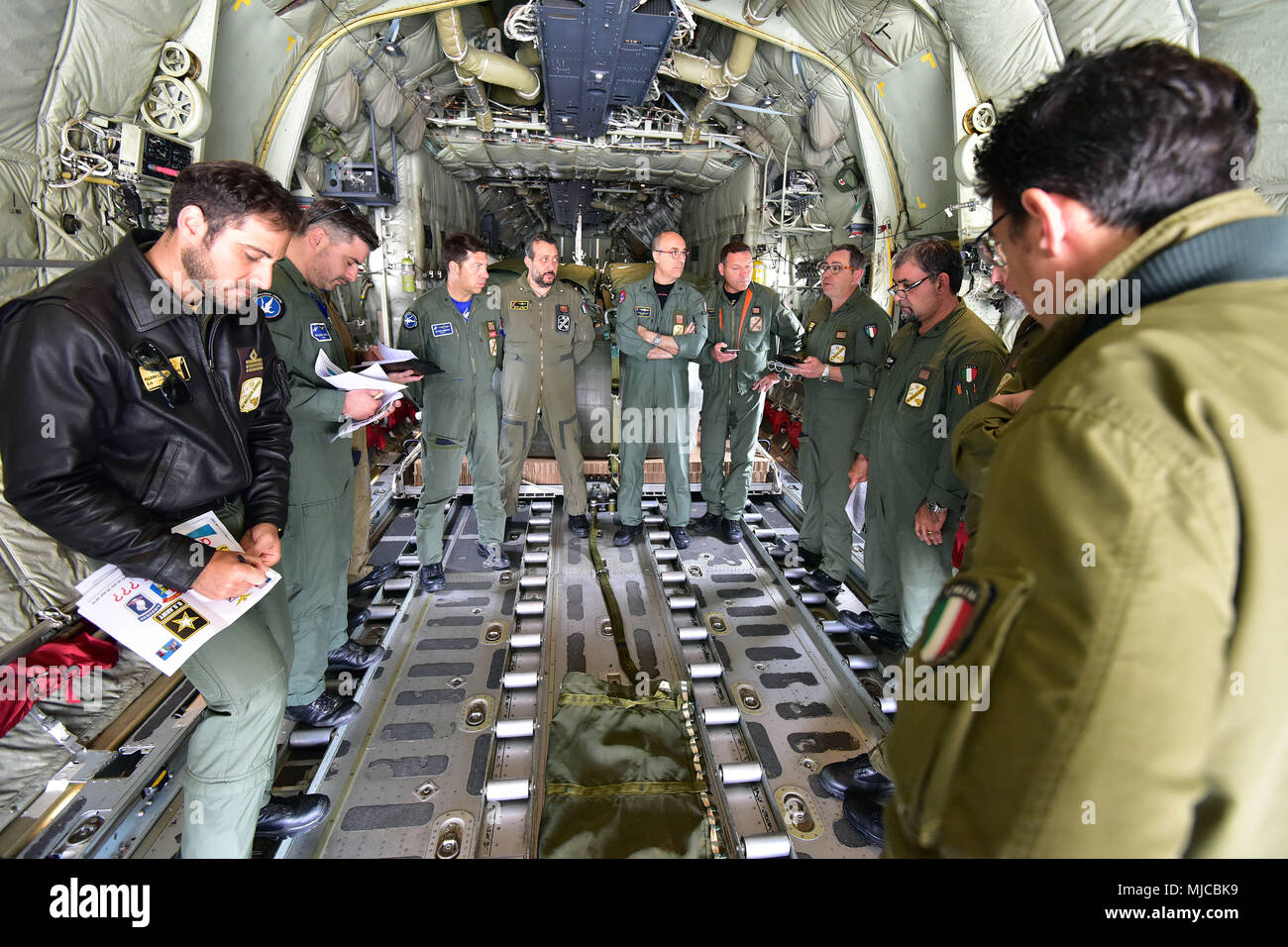 Pilots and Airmen of the Italian Air Force 46^ Brigata Aerea from Pisa ...
