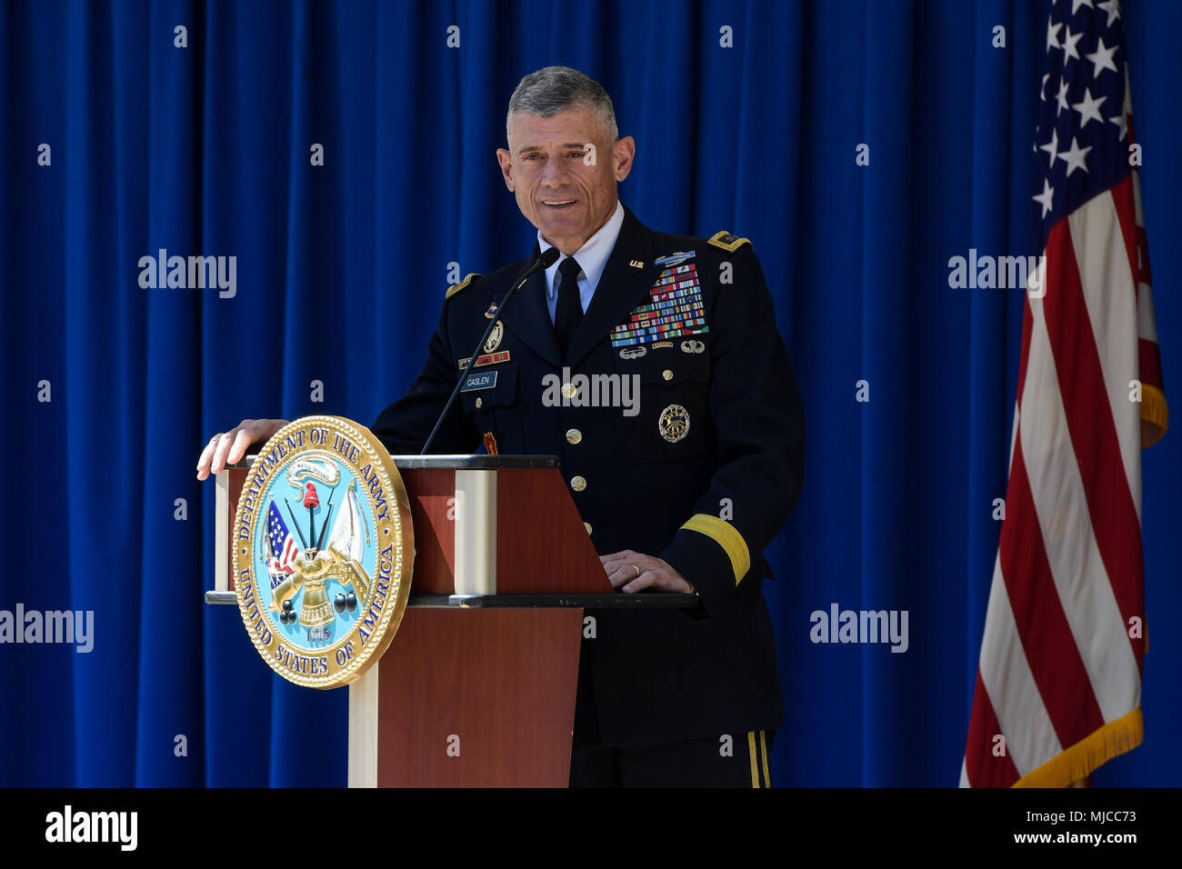 U.S. Army Lt. Gen. Robert Caslen, the 59th superintendent of the U.S ...