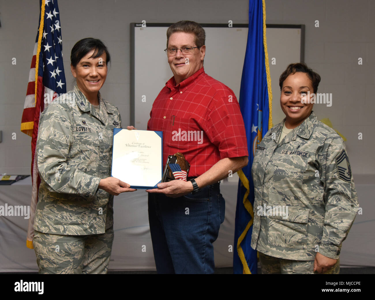 U.S. Air Force Col. Debra Lovette, 81st Training Wing commander, and ...
