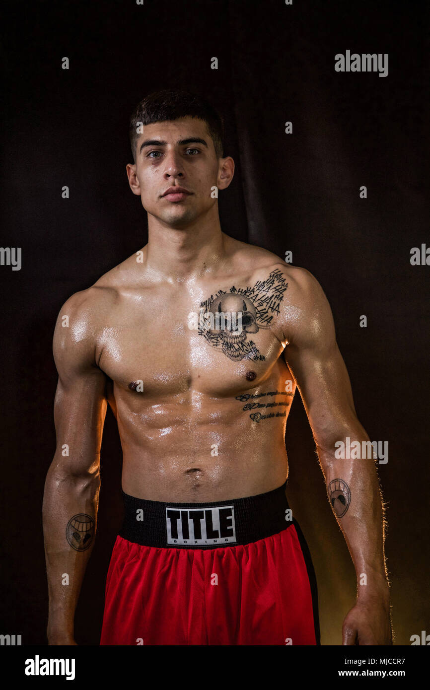 U. S. Marine Corps Cpl. Christian Valdes, boxing team, 1st Marine ...