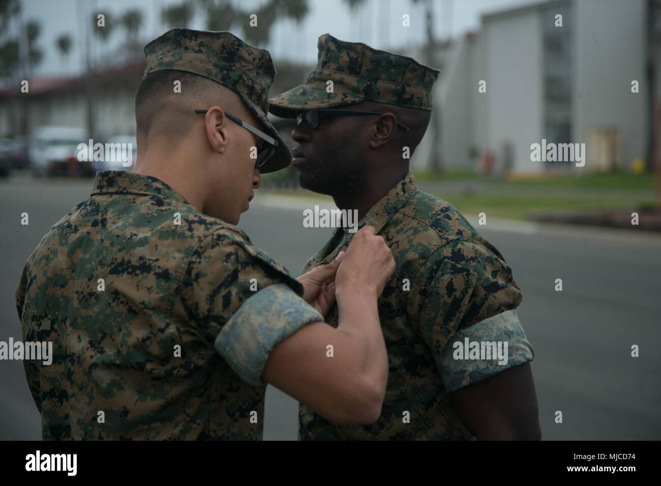 U.S. Marine Corps Lance Cpl. Anfrenee Joseph, a data systems ...