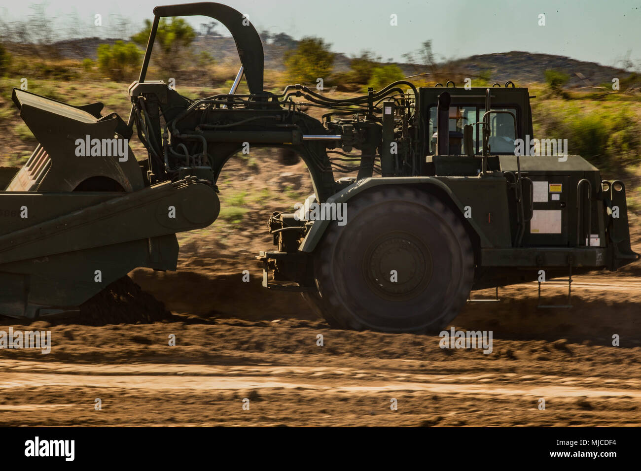 U.S. Marine Lance Cpl. Jacob Howard, a heavy equipment operator with ...