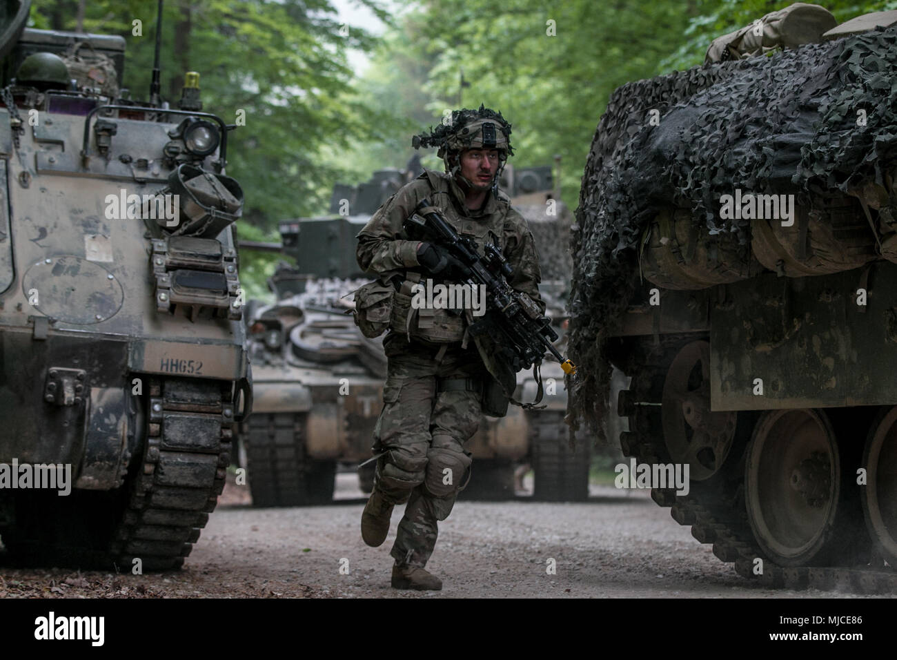 A Soldier assigned to 1st Battalion, 63rd Armor Regiment, 2nd Armored ...