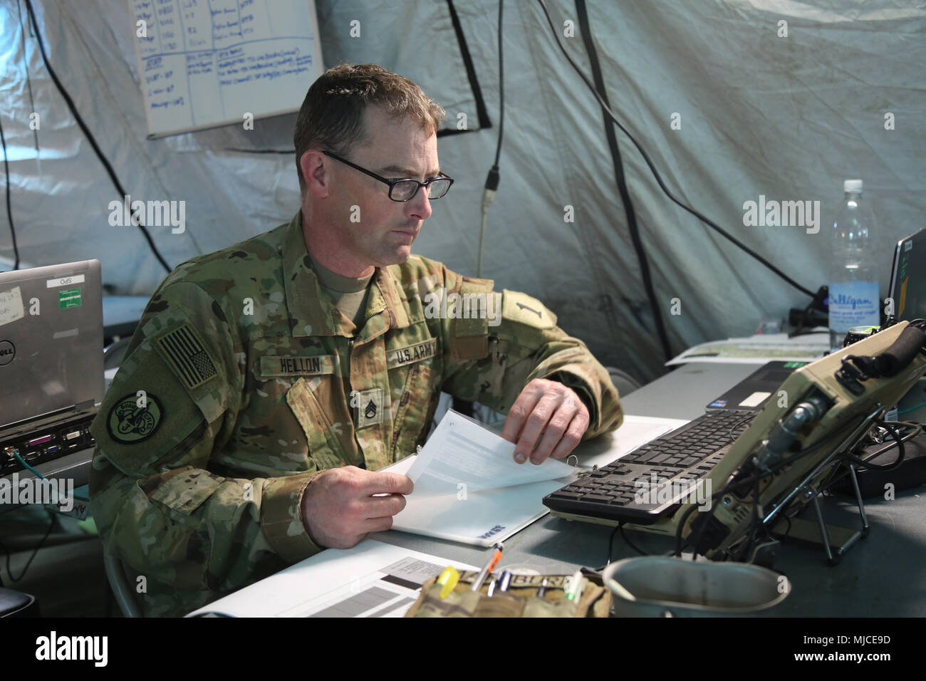 U.S. Army Staff Sgt. Merlin Hellon of 1st Infantry Division, 2nd ...