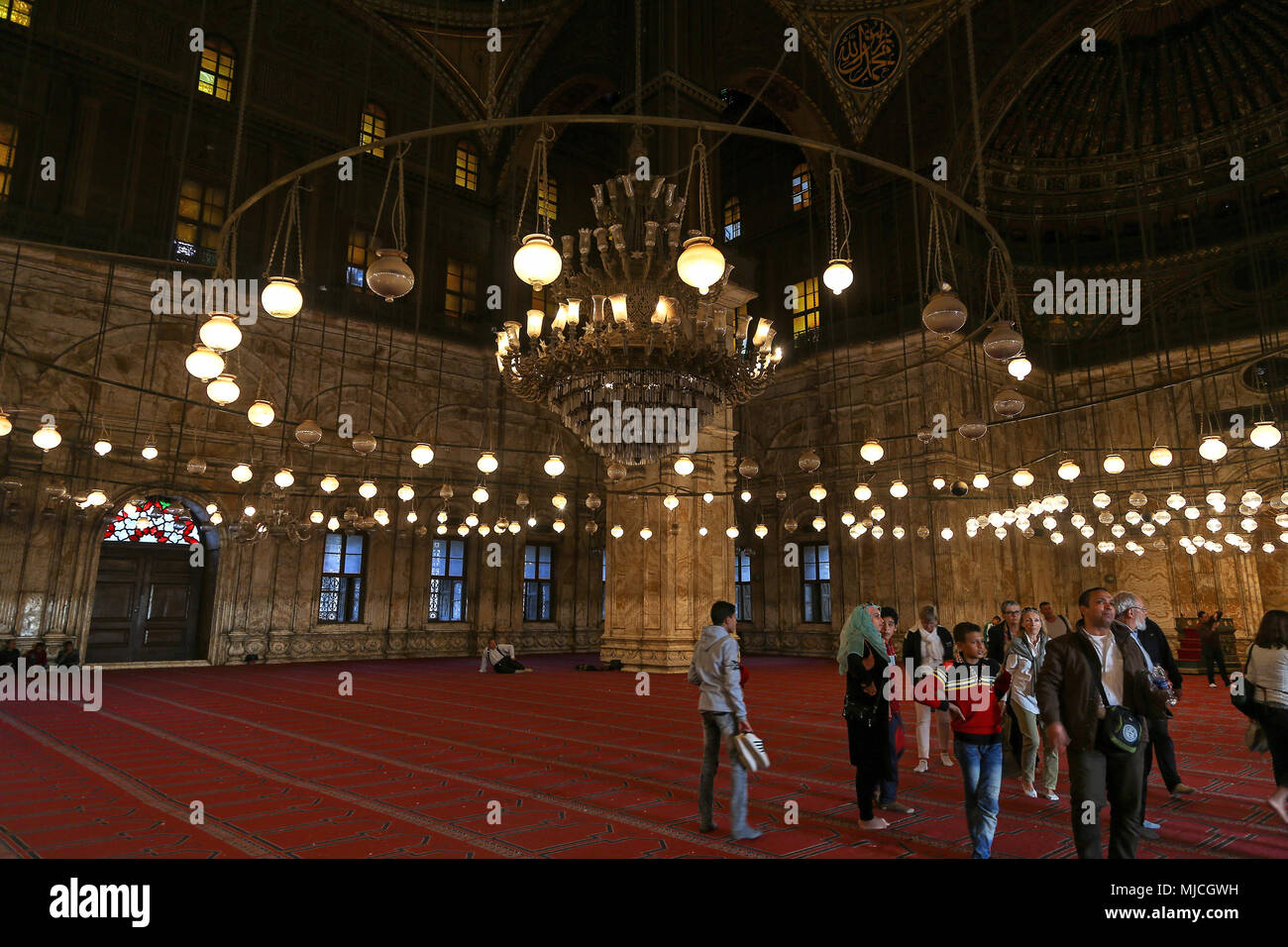 Inside muhammad ali mosque in hi-res stock photography and images - Alamy