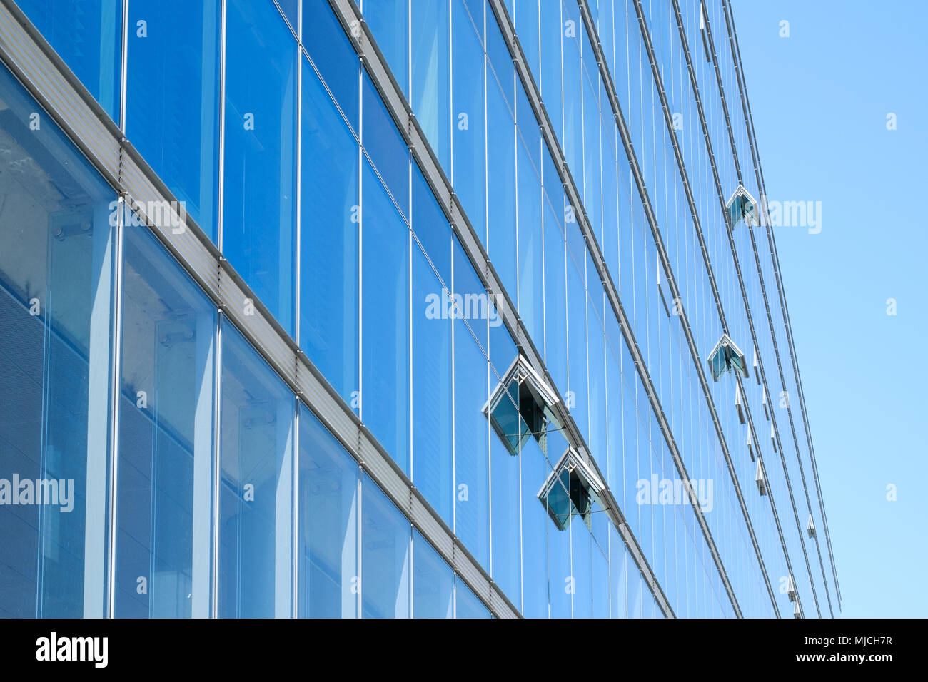 modern office building glass facade - corporate building Stock Photo ...