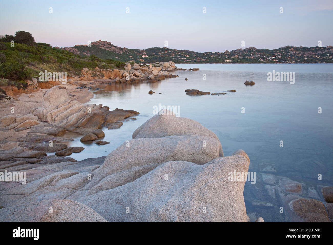 Beach in the punta faro with view to porto rafael hi-res stock ...