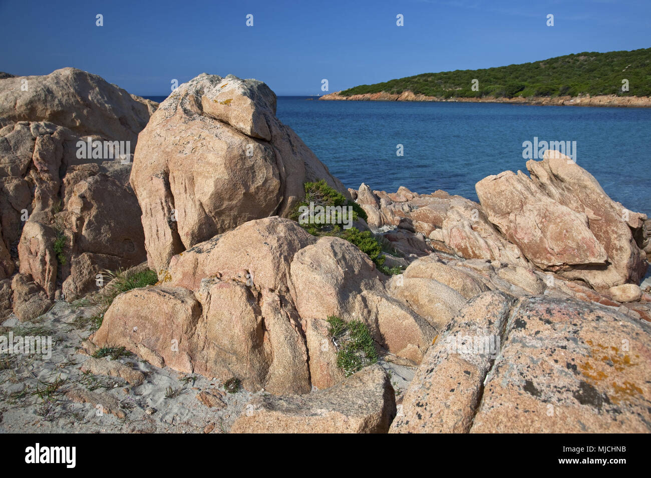 Beach in the Cala Portese, Isola Caprera, La Maddalena, Maddalena ...