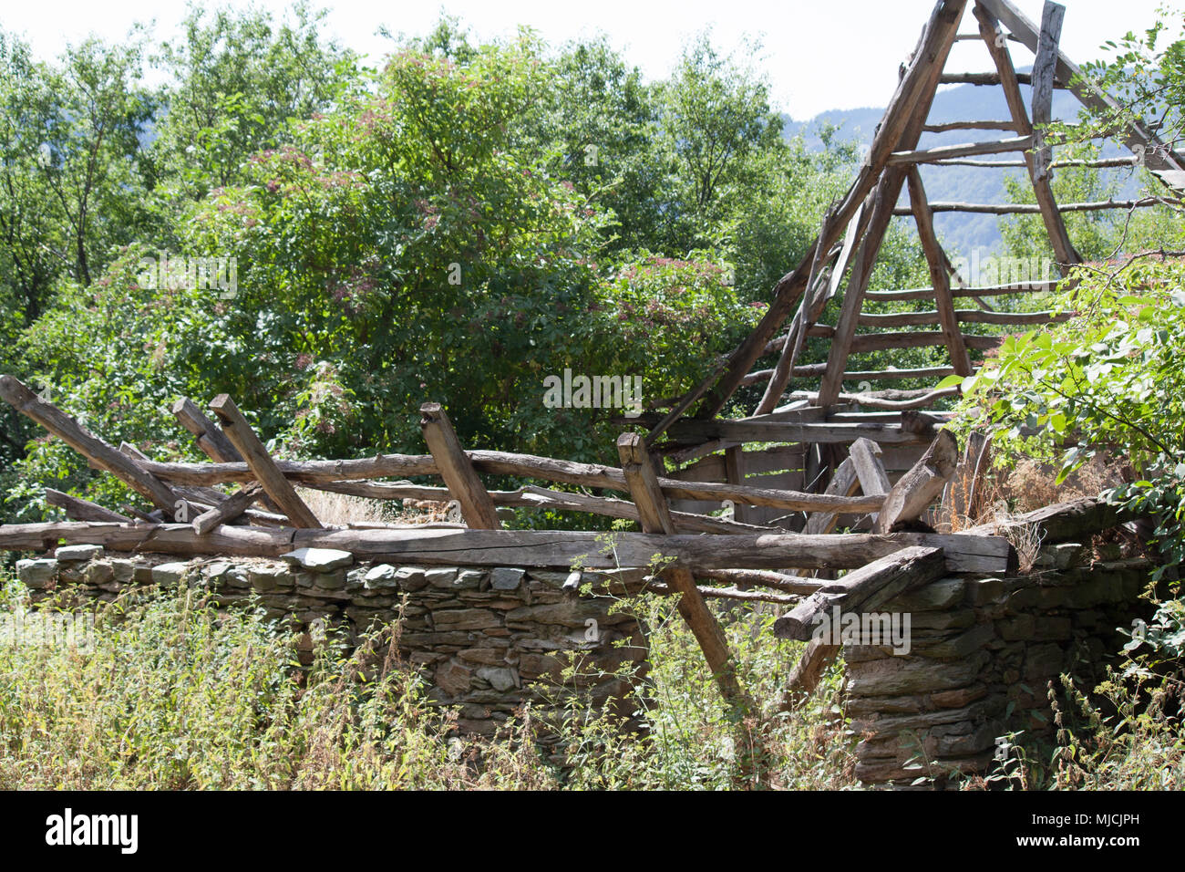 House on the mountain Stock Photo - Alamy