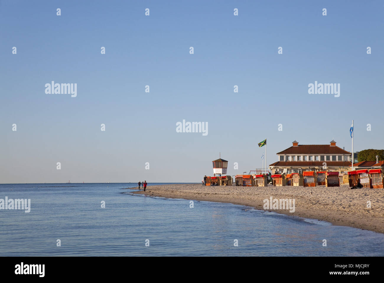 Beach at the baltic sea spa laboe hi-res stock photography and images ...