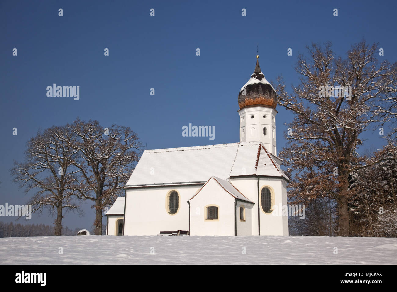 Chapel "Hubkapelle" in Penzberg, Upper Bavaria, Bavaria, Germany Stock ...