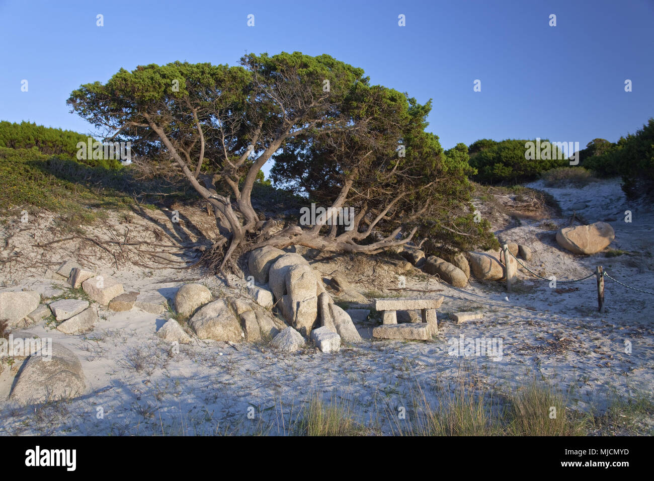 Italy, Sardinia, East coast, Castiadas, near Villasimius, Punta ...