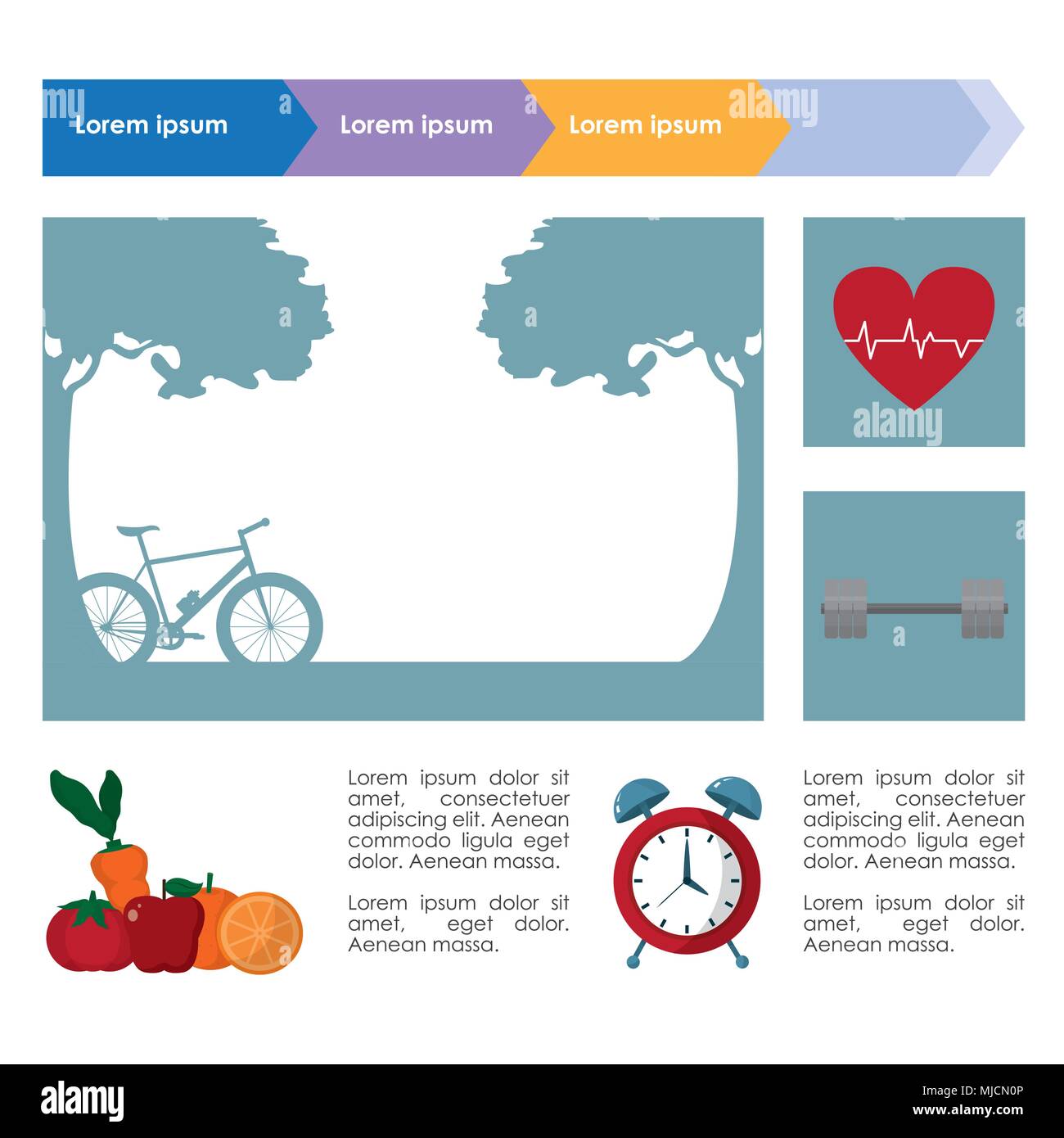 Healthy habits infographic Stock Vector Image & Art - Alamy