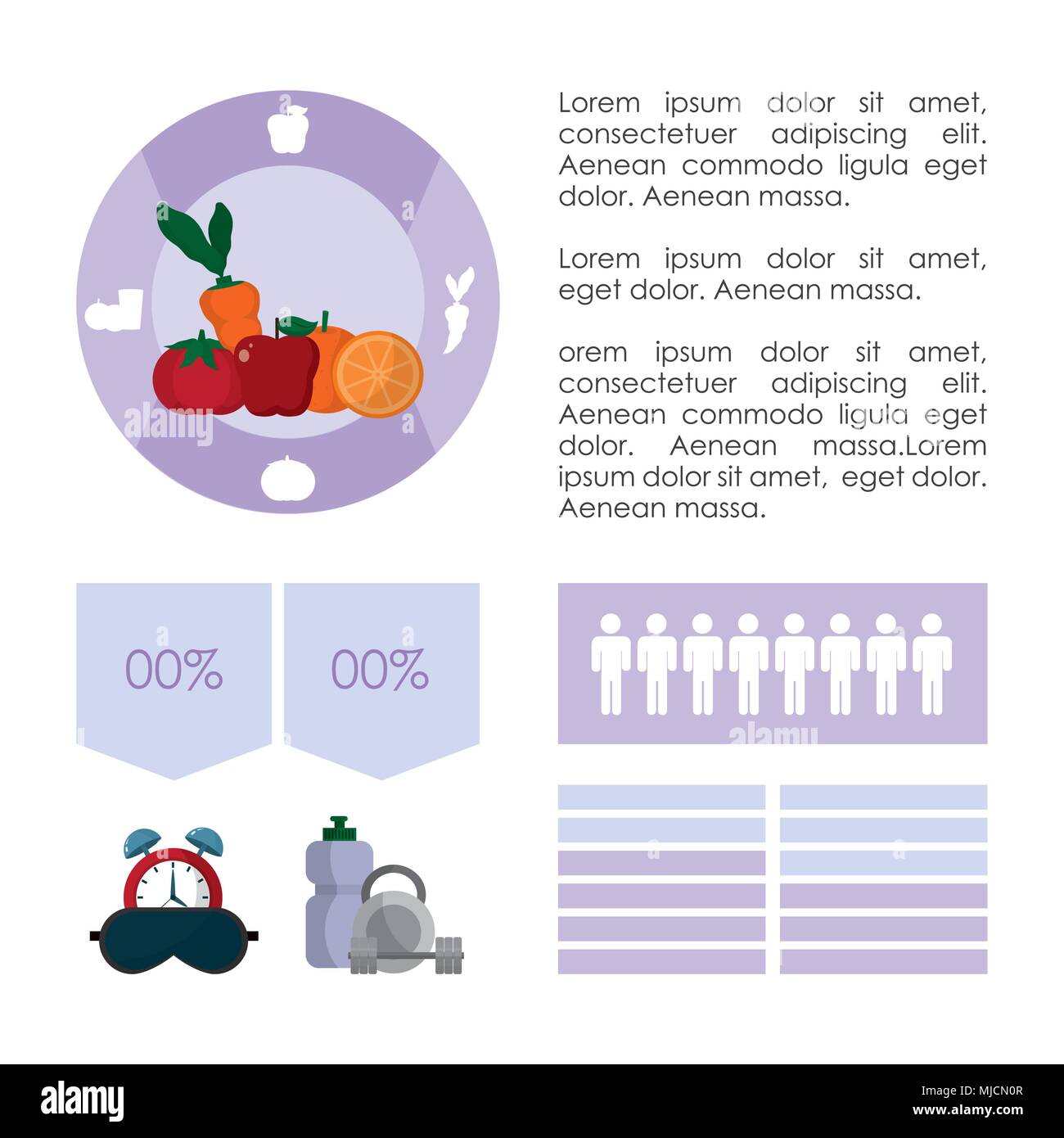 Healthy Habits Infographic Stock Vector Image And Art Alamy