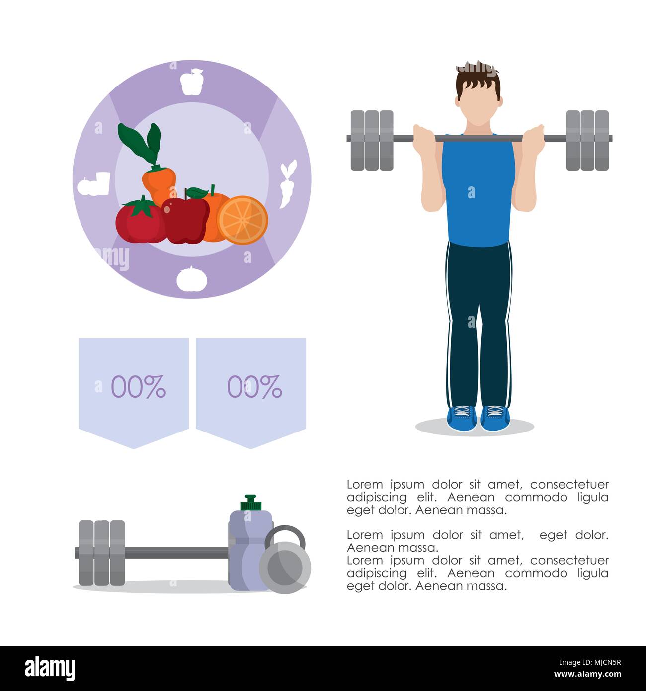 Healthy Habits Infographic Stock Vector Image And Art Alamy