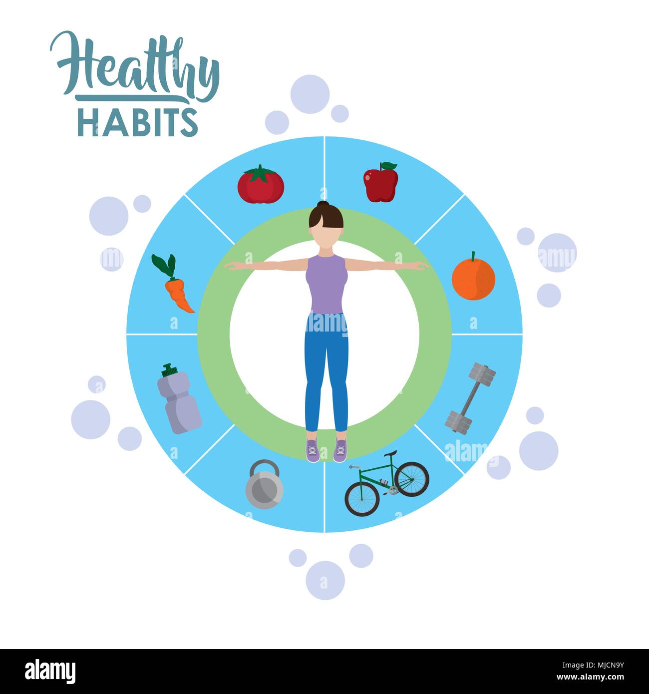 Healthy Habits Lifestyle Stock Vector Image And Art Alamy