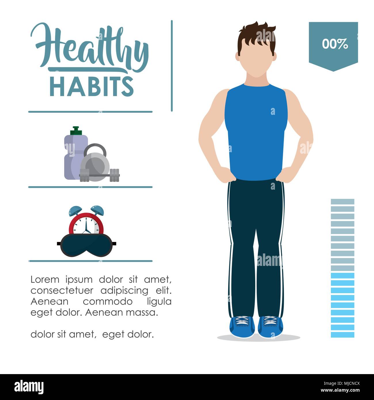 Healthy Habits Infographic Stock Vector Image And Art Alamy