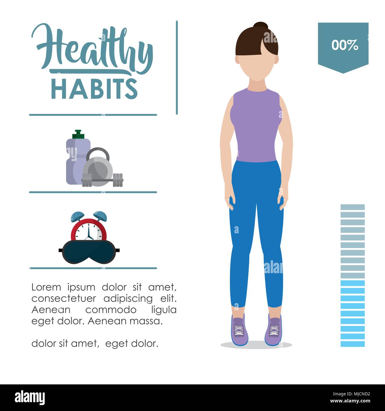 Healthy habits infographic Stock Vector Image & Art - Alamy