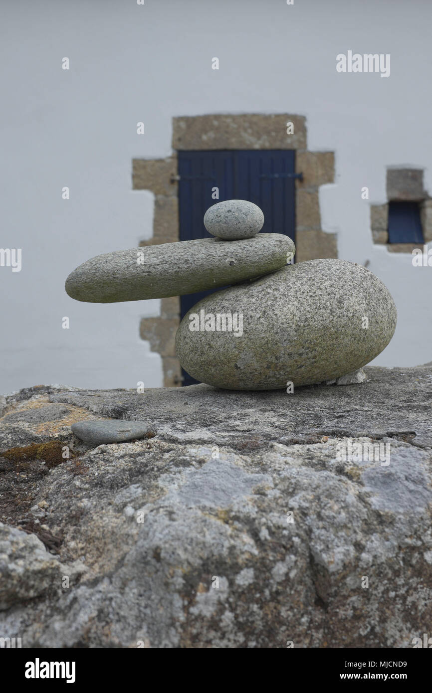 Stones, stacked, balance Stock Photo - Alamy