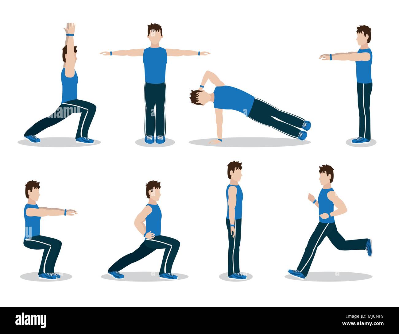 Healthy habits exercise Stock Vector Image & Art - Alamy