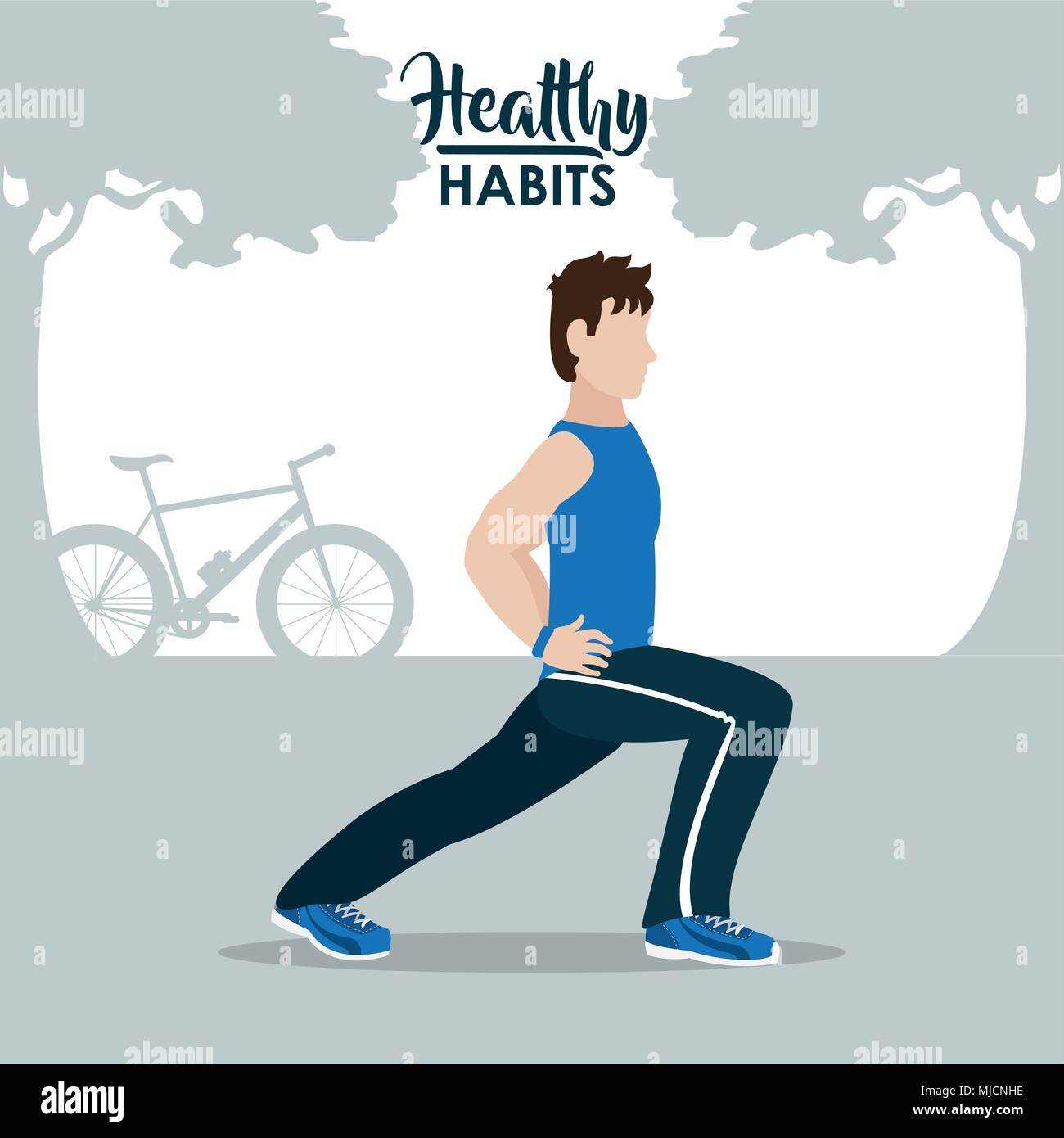 Healthy Habits Lifestyle Stock Vector Image And Art Alamy