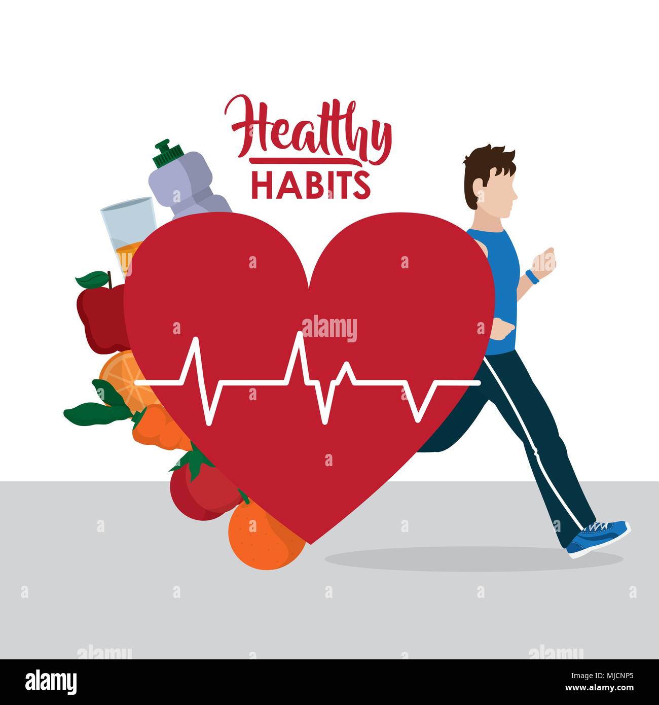 Healthy Habits Lifestyle Stock Vector Image And Art Alamy