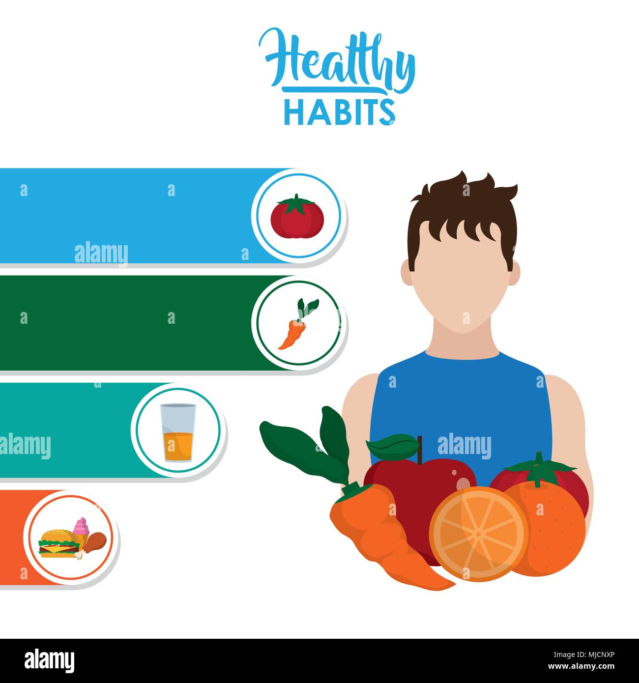 Healthy Habits Lifestyle Stock Vector Image And Art Alamy