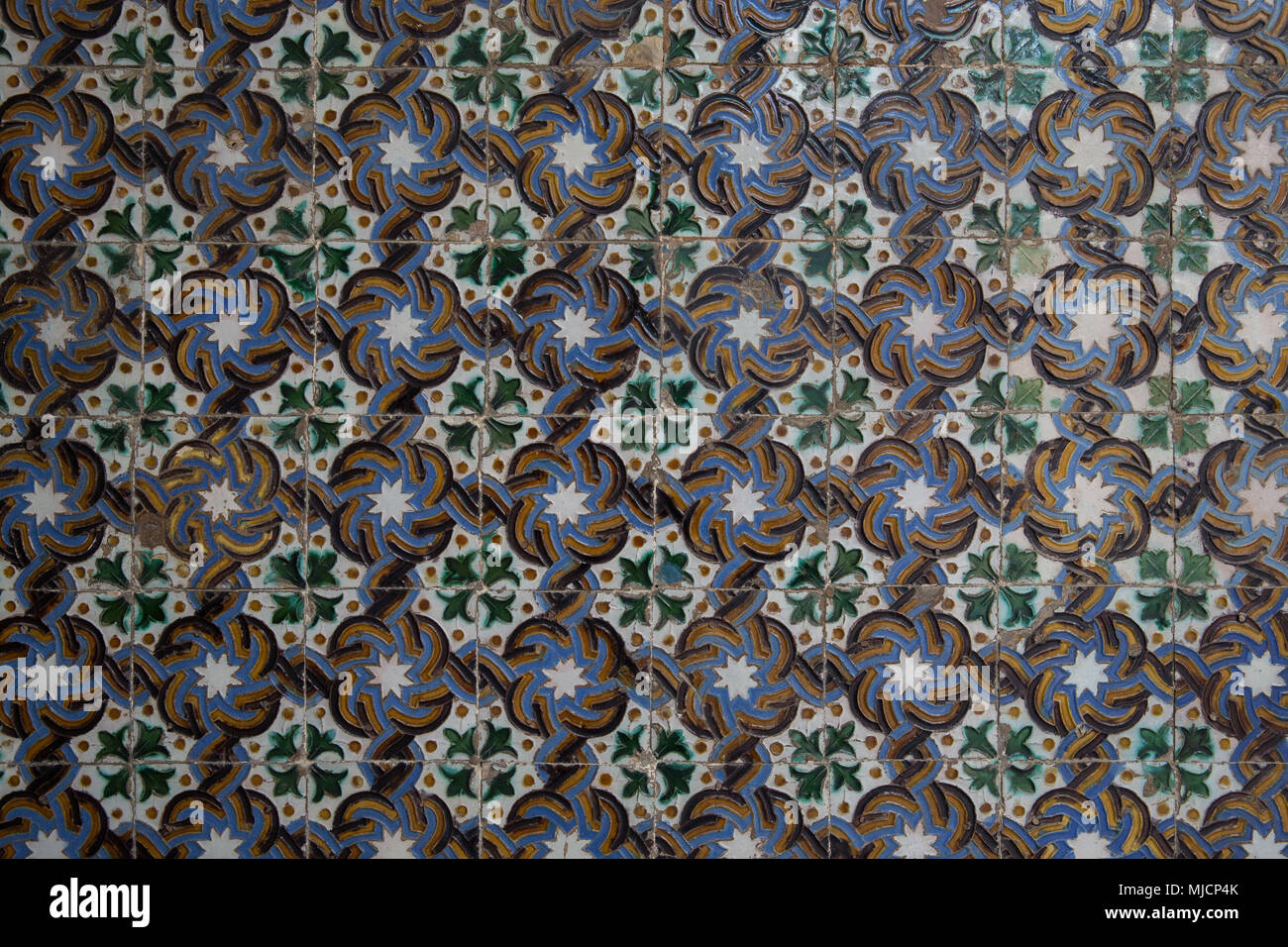 Seville real alcazar tiles hi-res stock photography and images - Alamy