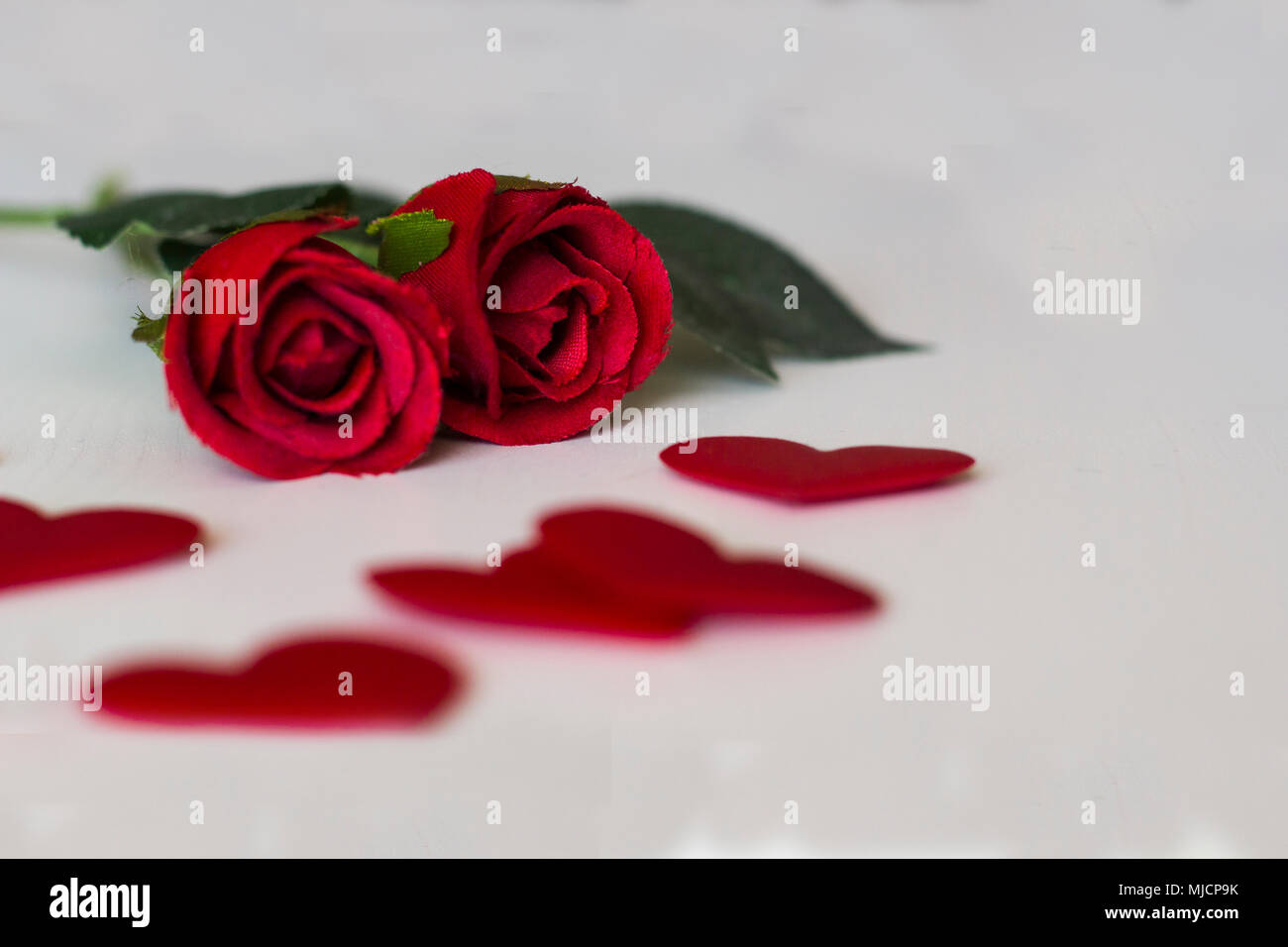 Beautiful roses hearts gift hi-res stock photography and images - Alamy