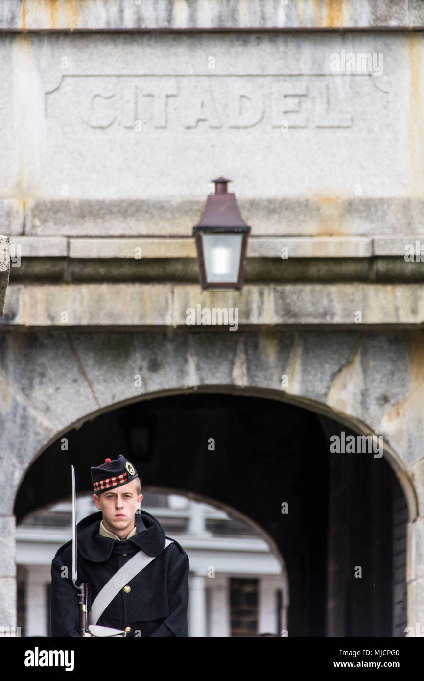 Guard in front of Citadel, Halifax, Canada Stock Photo - Alamy