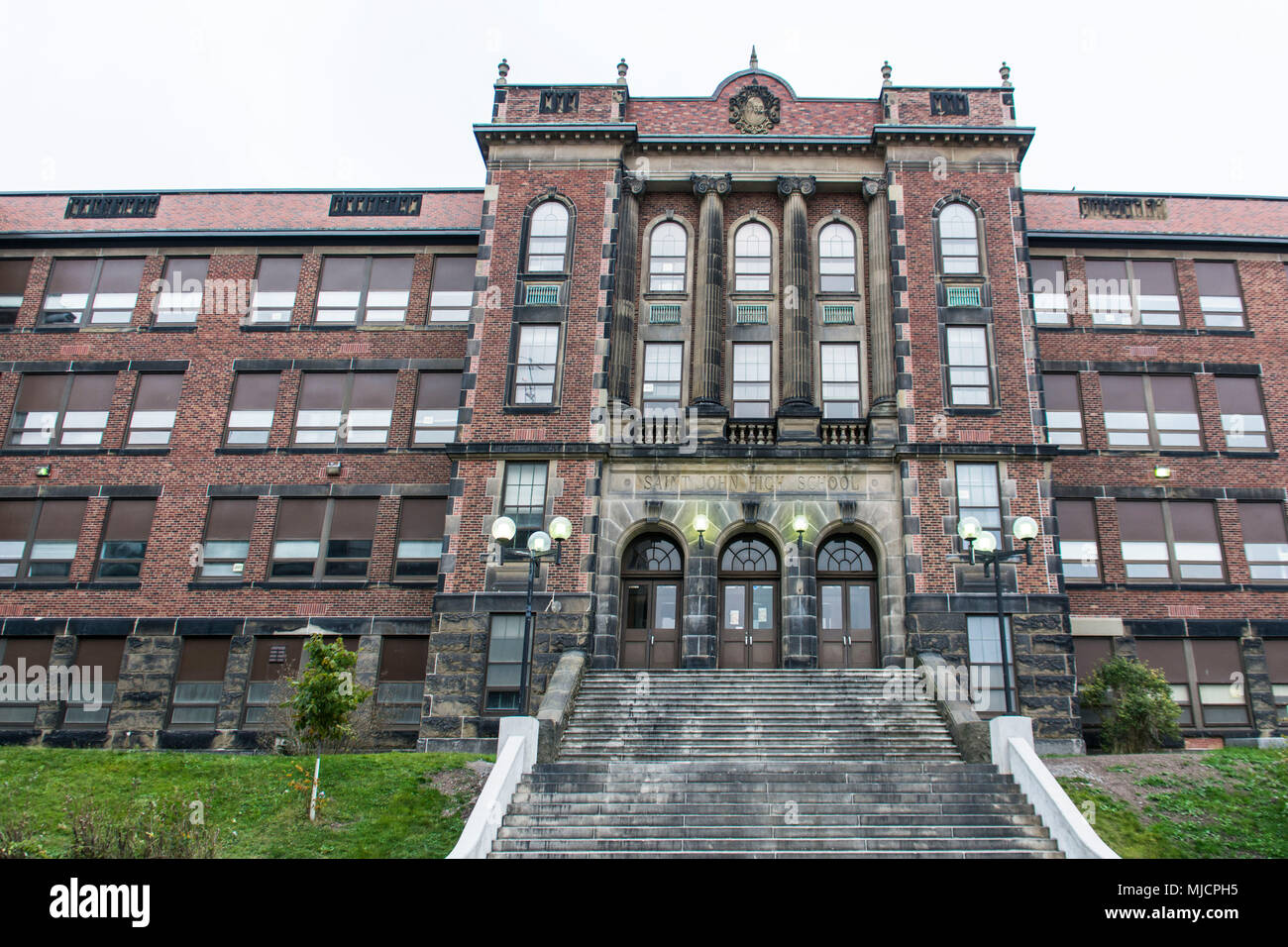 High School building at Saint John in Canada Stock Photo - Alamy