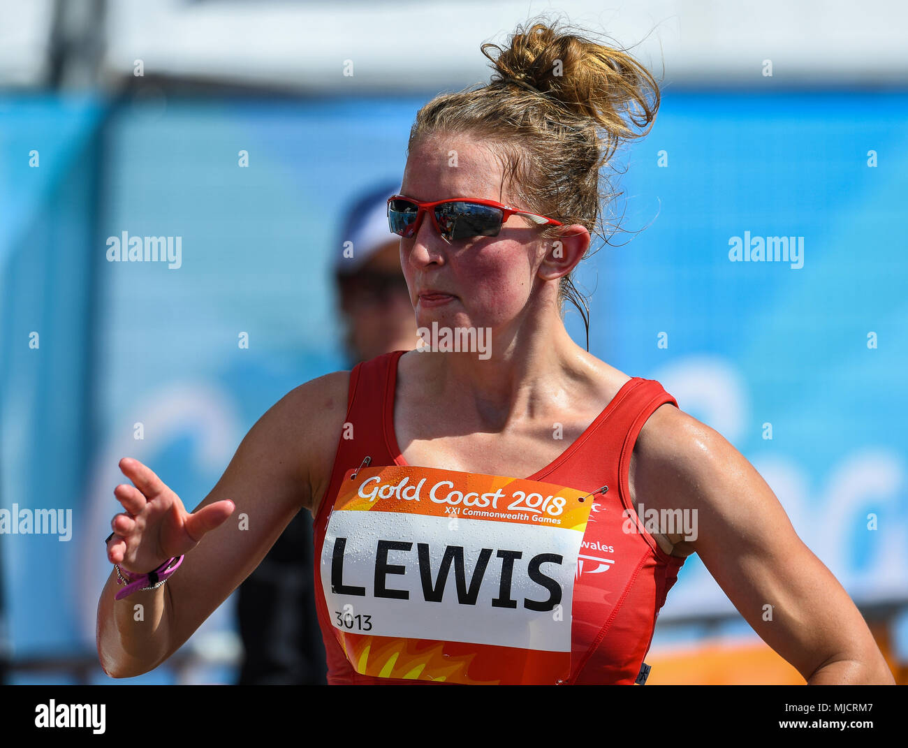 GOLD COAST, AUSTRALIA - APRIL 8: Heather Lewis competing in the Women's ...