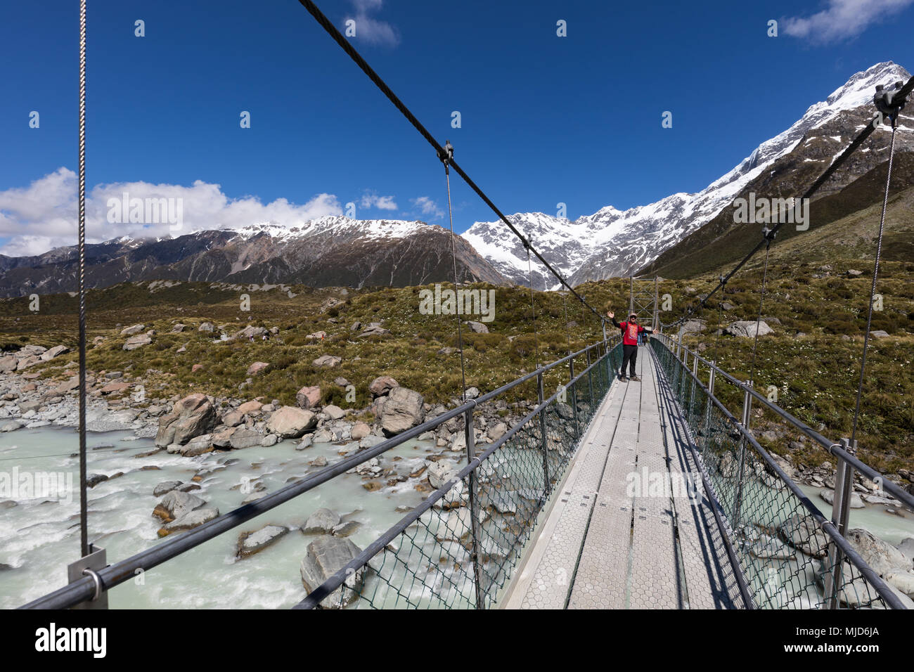 Mount cook bridge new zealand hi-res stock photography and images - Alamy