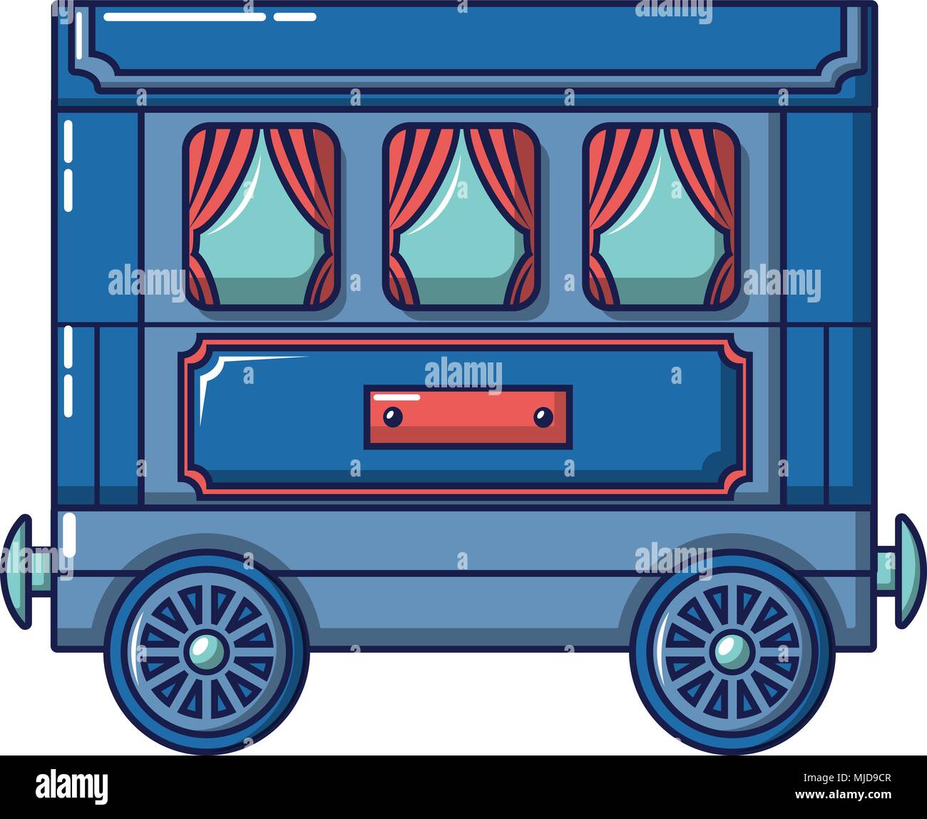 Retro wagon icon, cartoon style Stock Vector Image & Art - Alamy