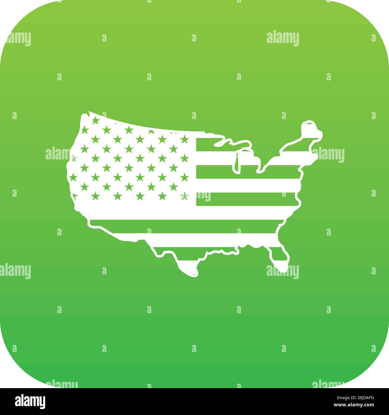USA map icon digital green Stock Vector Image & Art - Alamy