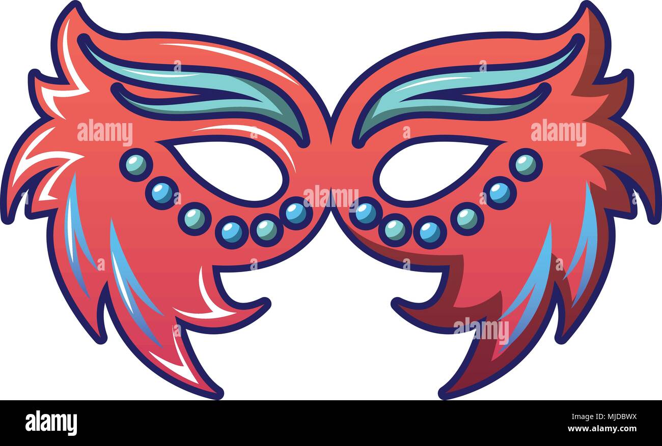 Fashion carnival mask icon, cartoon style Stock Vector Image & Art - Alamy