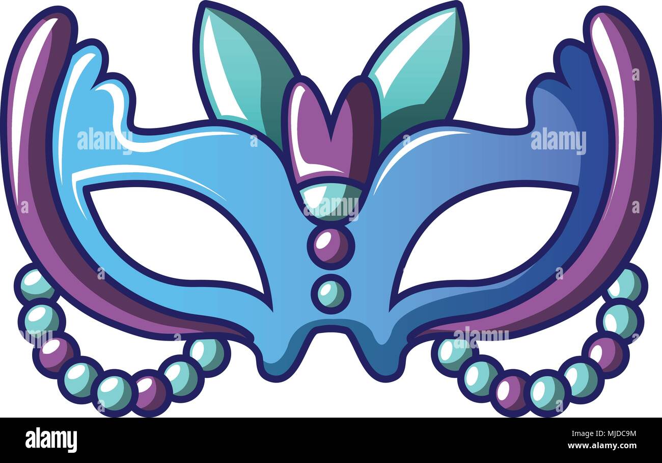 Queen carnival mask icon, cartoon style Stock Vector Image & Art - Alamy
