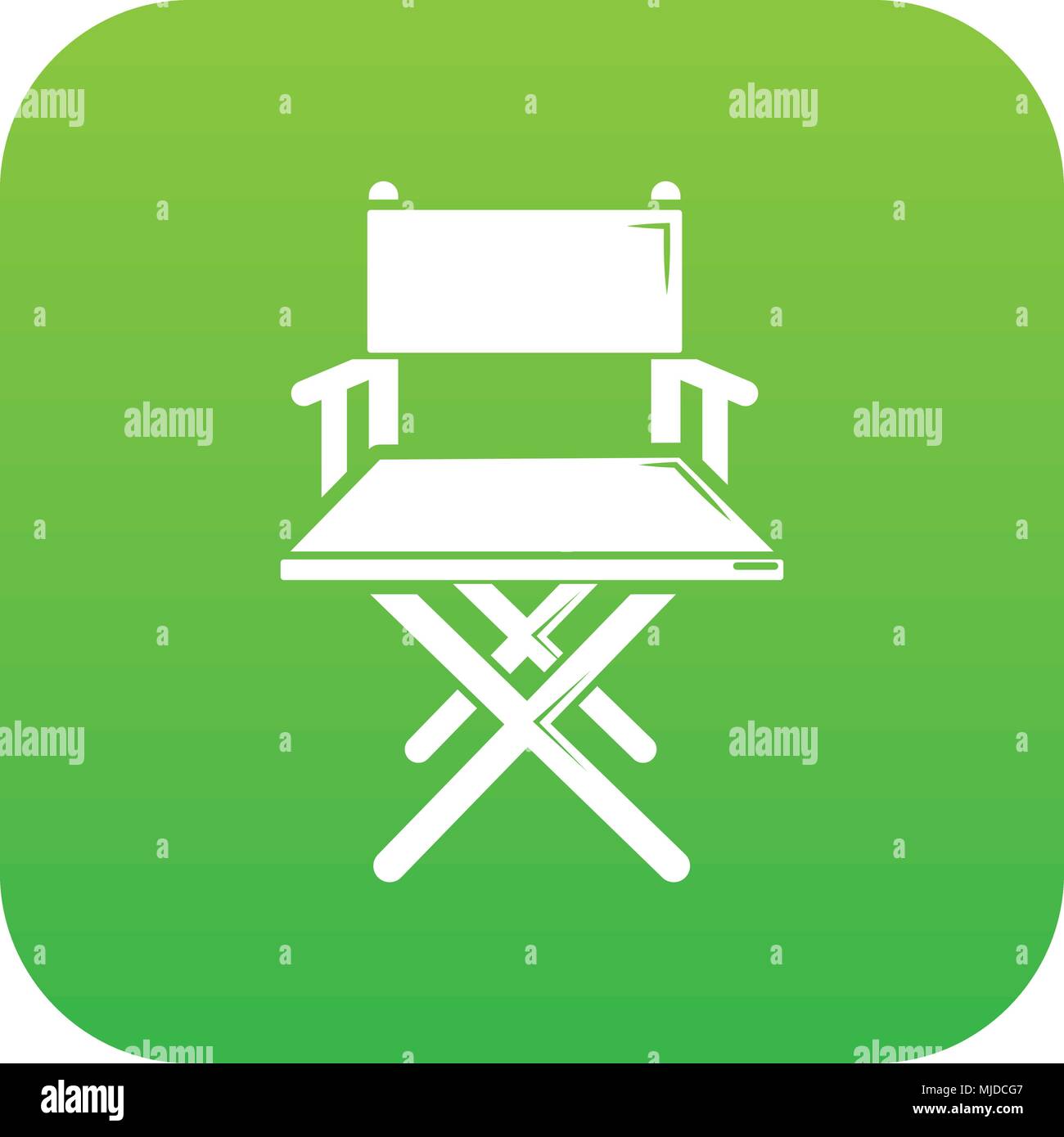 Director chair icon green vector Stock Vector Image & Art - Alamy